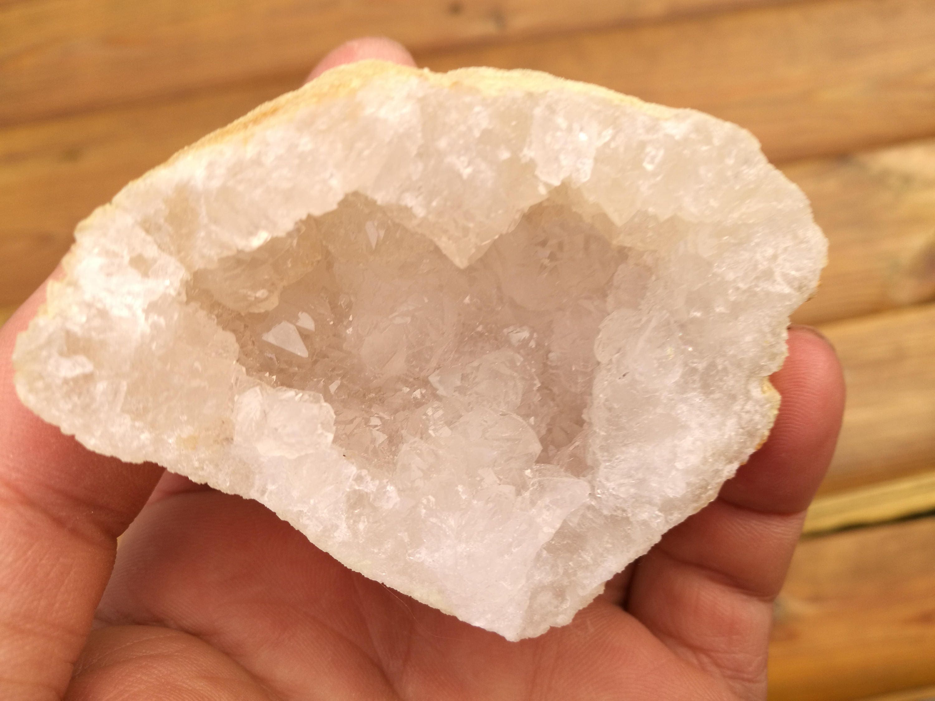 Large geode glow in dark glow positive energy rock raw | Etsy