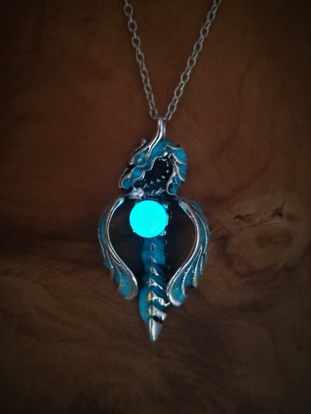 Glowing Dragon Glow in Dark Glowing Pendant Dragon Pendant - Etsy