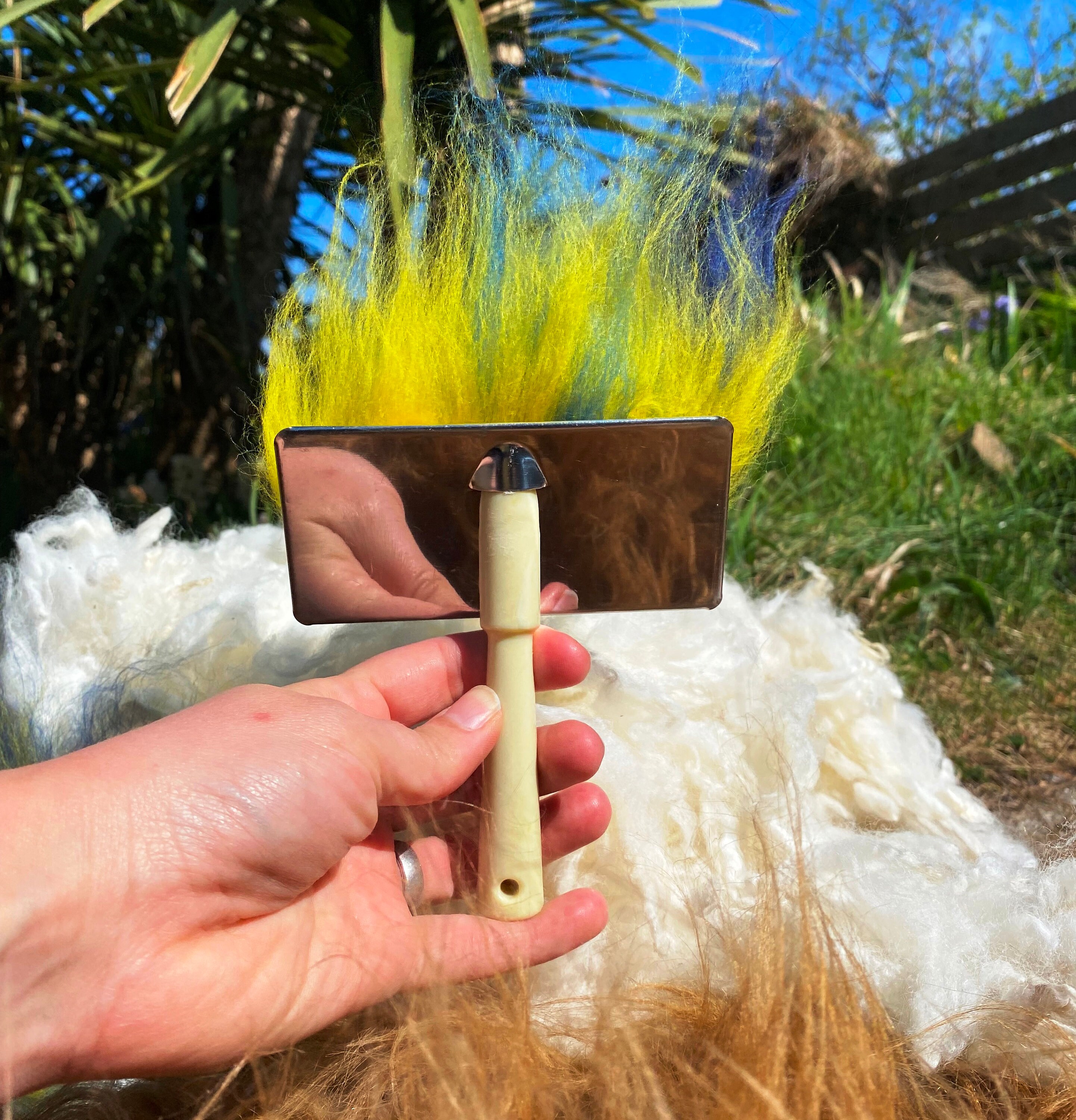 Hand Carder Wool Carder Fleece Comb Wool Comb Fleece Tamer - Etsy Australia