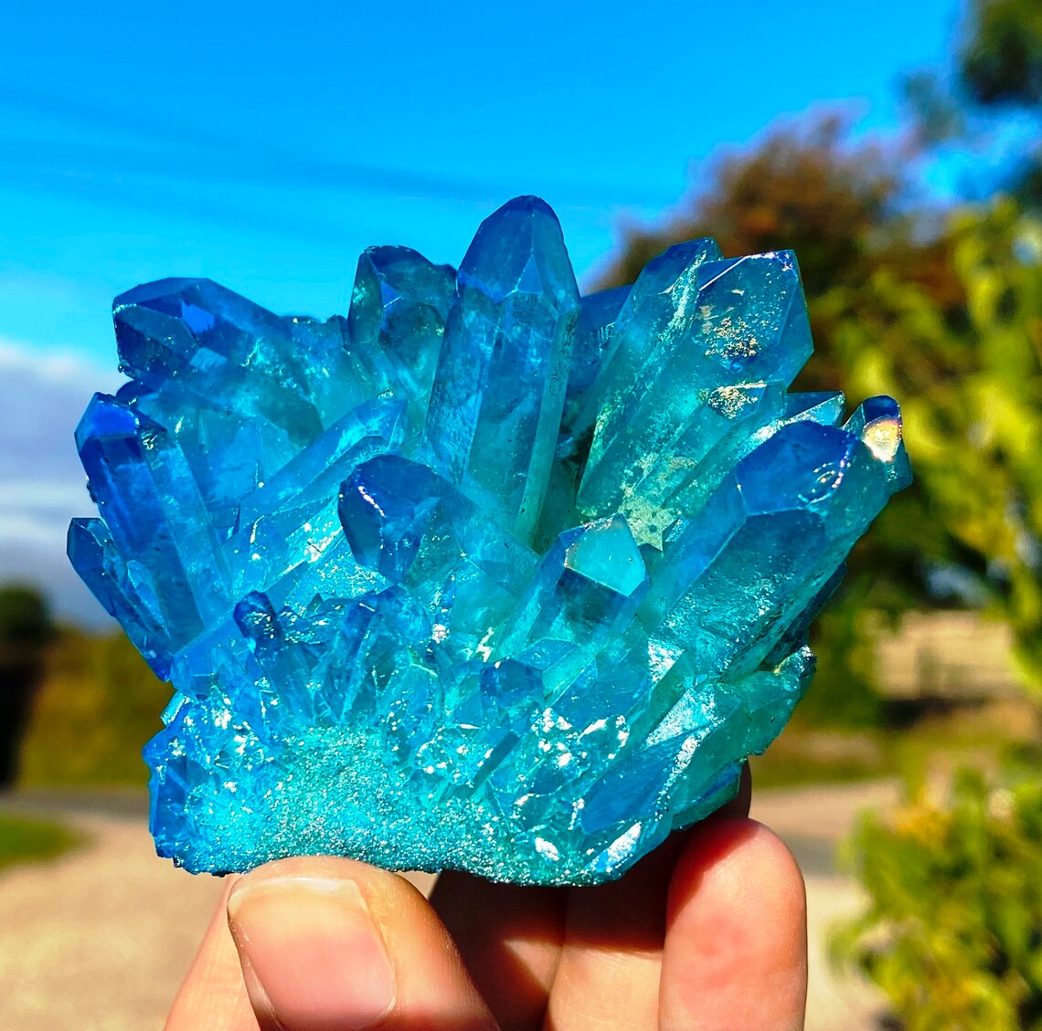 Fire Crystal Raw Crystal Cluster Flame Crystal Points - Etsy UK