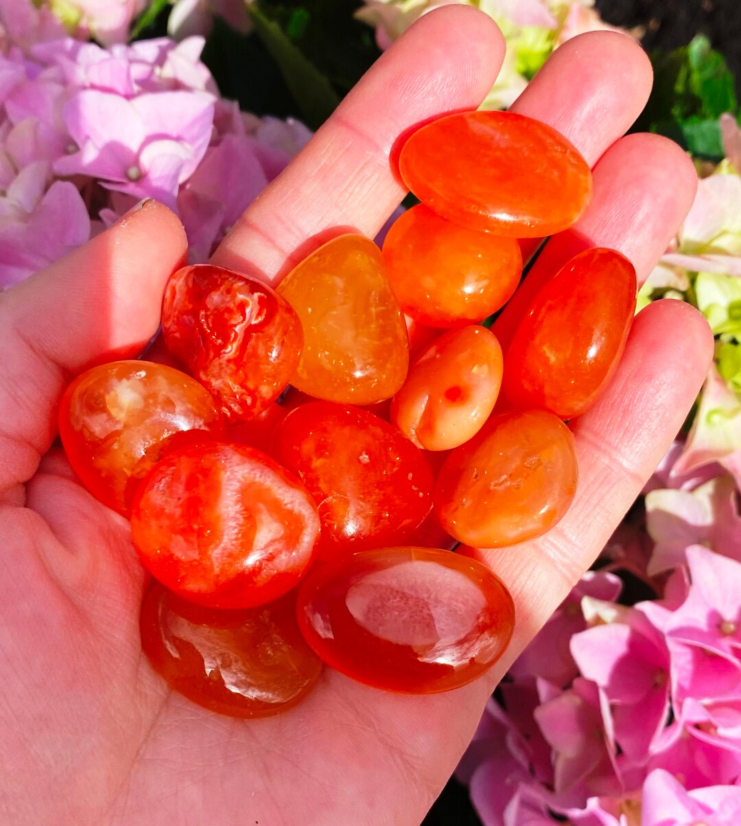 1kg Carnelian Tumblestone or as Chosen 10 - 20mm Size and Gorgeous Deep ...