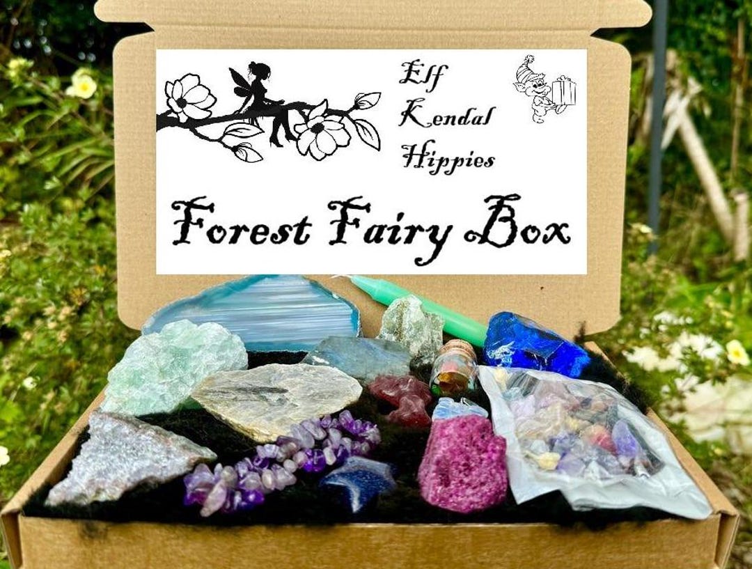 Enchanted Forest Box Crystals Letterbox Treat Christmas Gems Gift ...