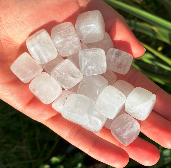 50 Clear Quartz Tumbled Tumblestone Quartz White Quartz - Etsy