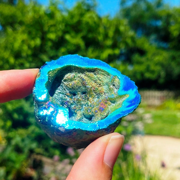 Green Geode - Etsy