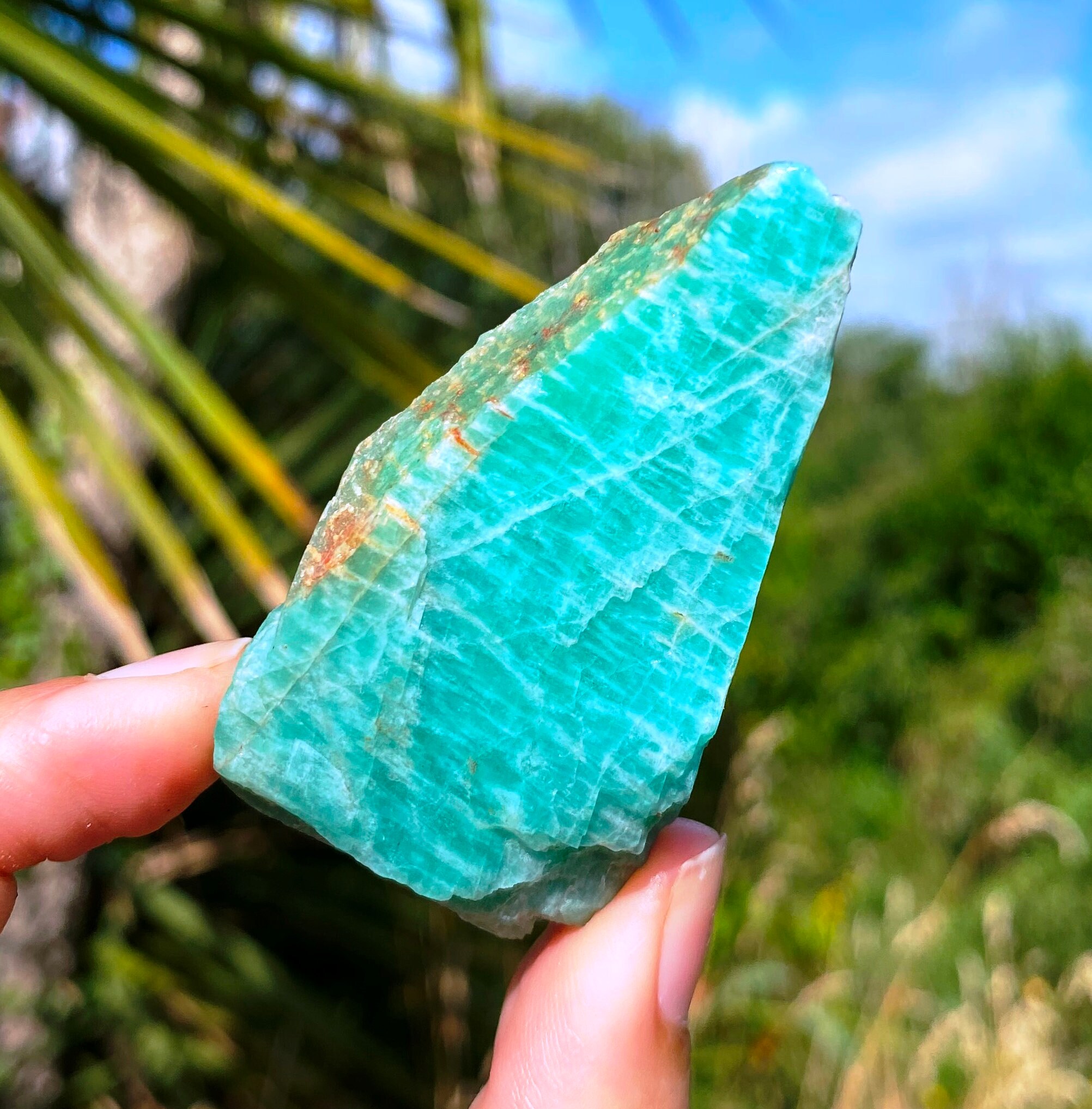 Raw Amazonite Rough Amazonite Zap Negative Energy Dispel | Etsy UK