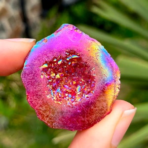 Pink Tooth Fairy Geode, Sparkly Dainty and Just Right for the Fairy ...