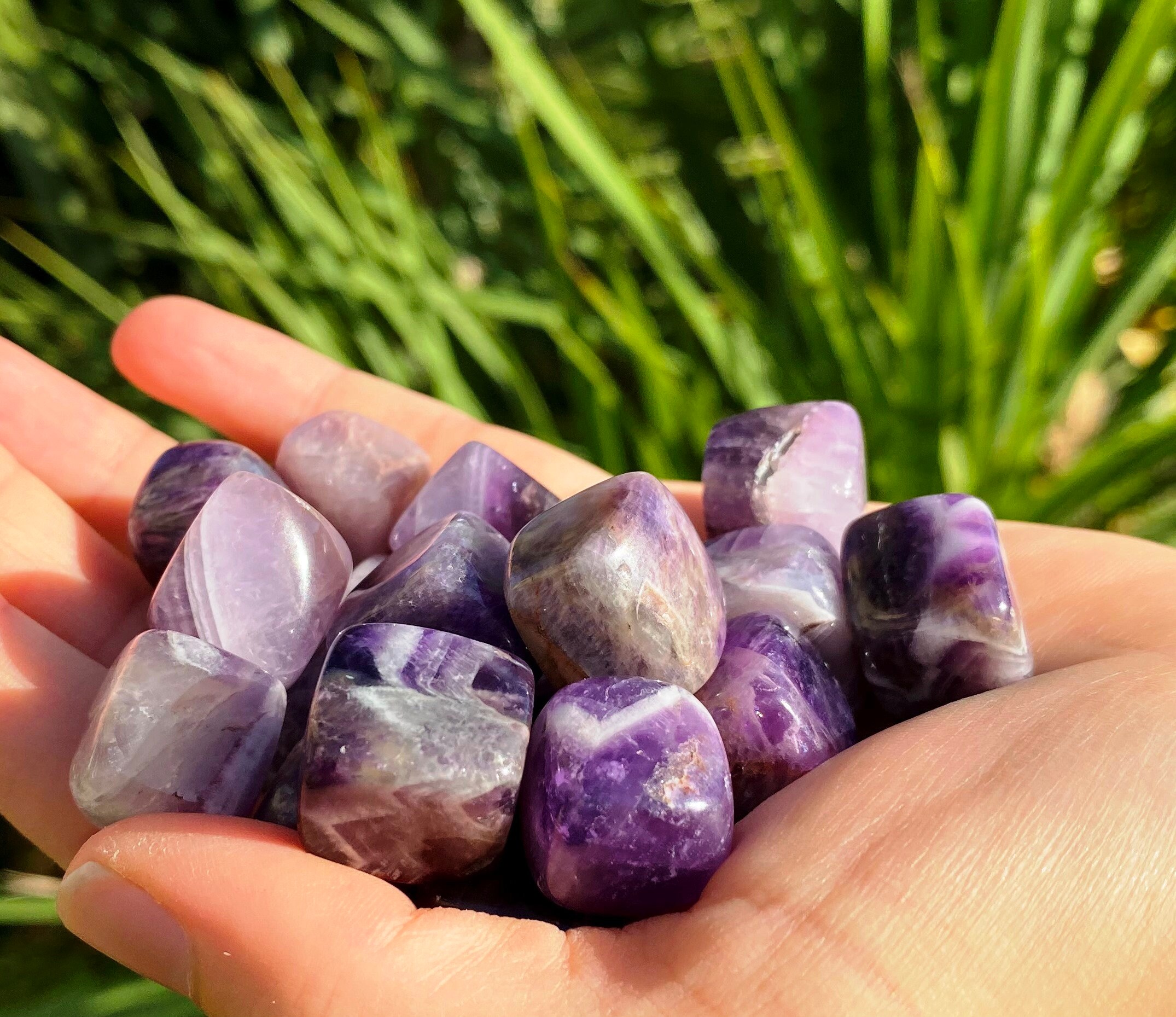 Amethyst Tumbled Tumblestone Amethyst Tumbled Purple Stone - Etsy
