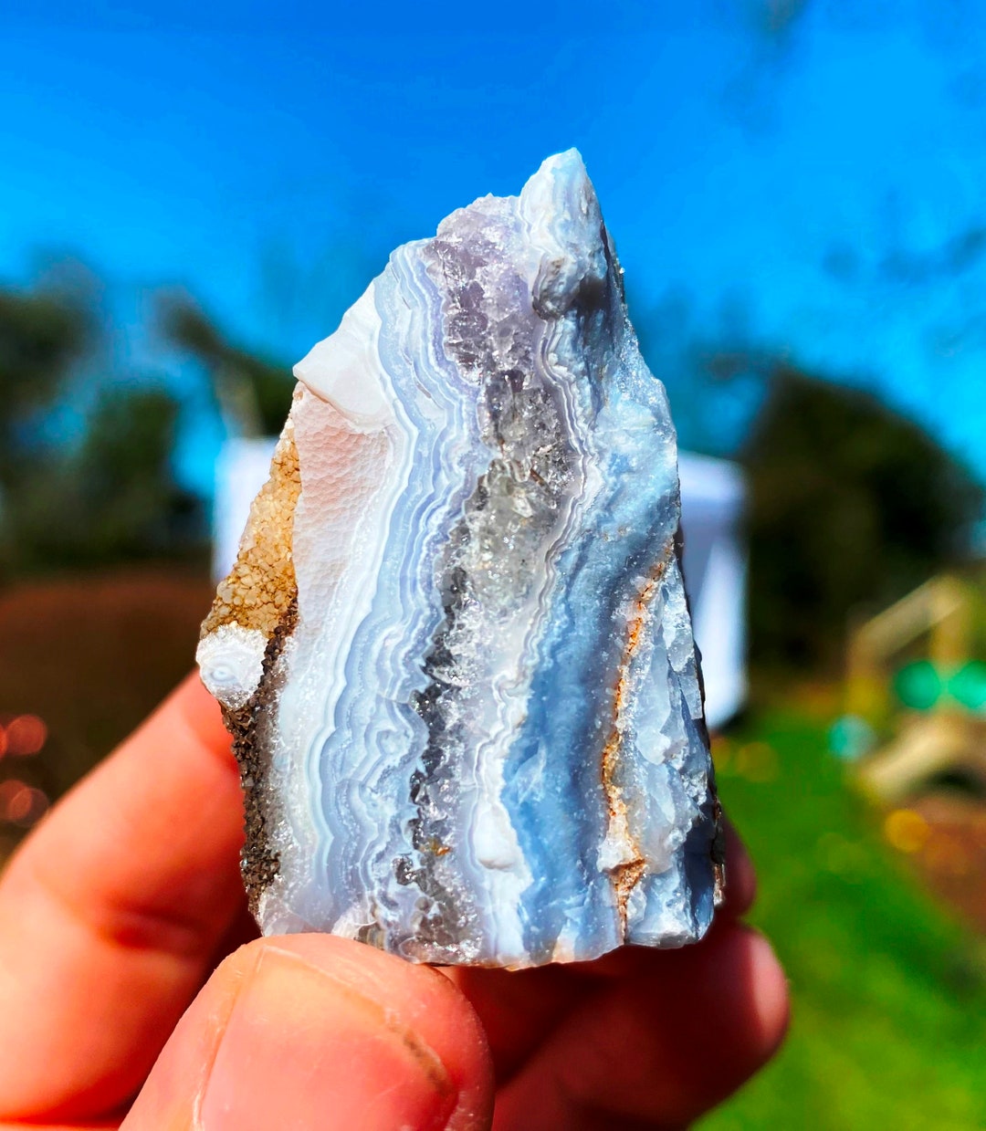 Blue Lace Agate Crystals Blue Agate Crystals Raw Blue Lace - Etsy