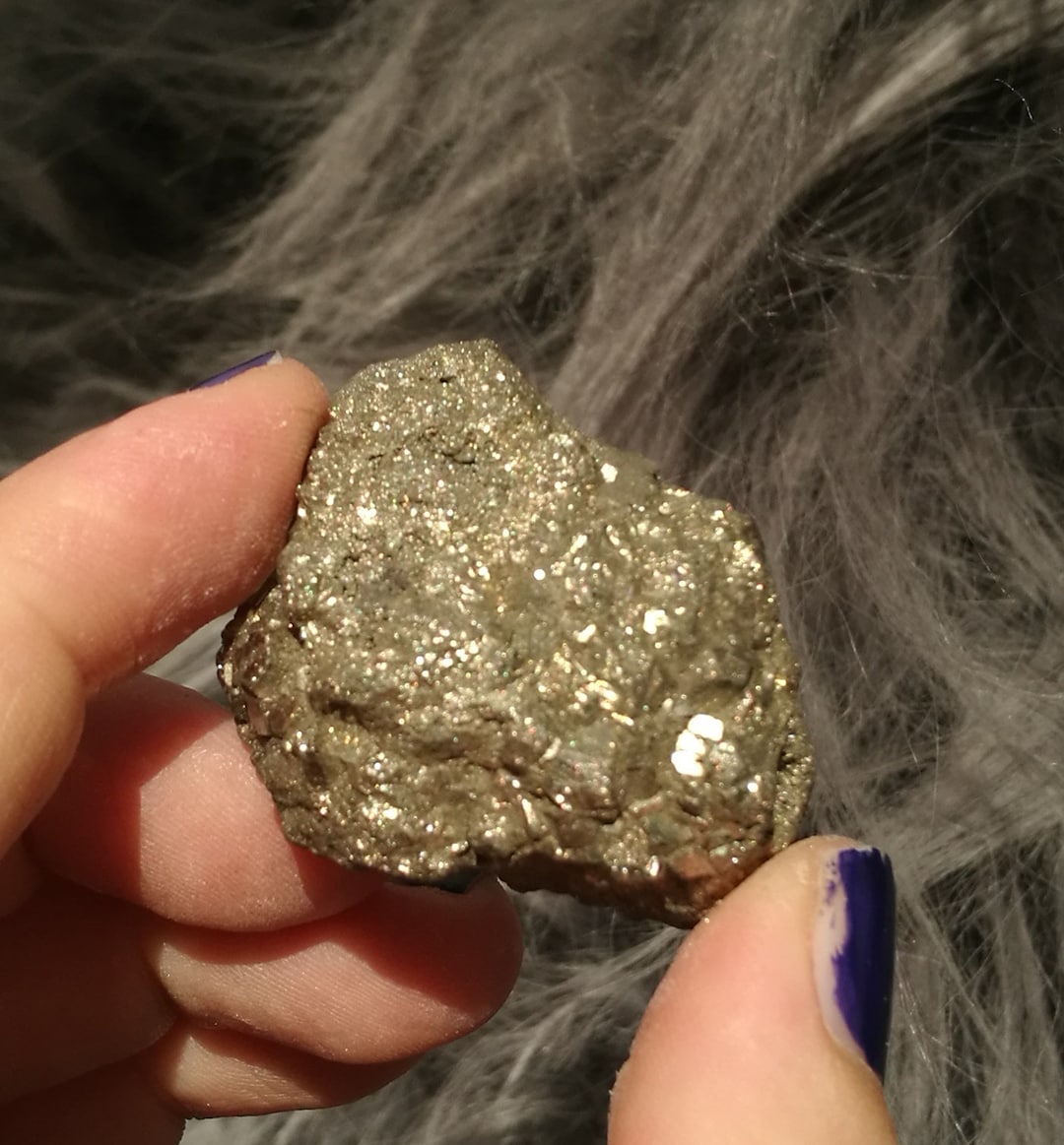 Pyrite Crystal Chunk, Raw Pyrite, Fool's Gold, Specimen Pyrite, Rough ...