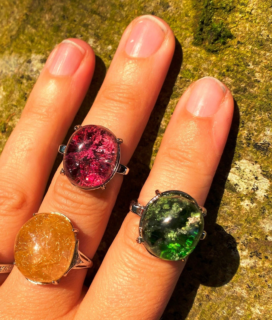 Ghost Quartz Ring, Phantom Quartz Ring, Fairy Garden Ring, Ghost ...