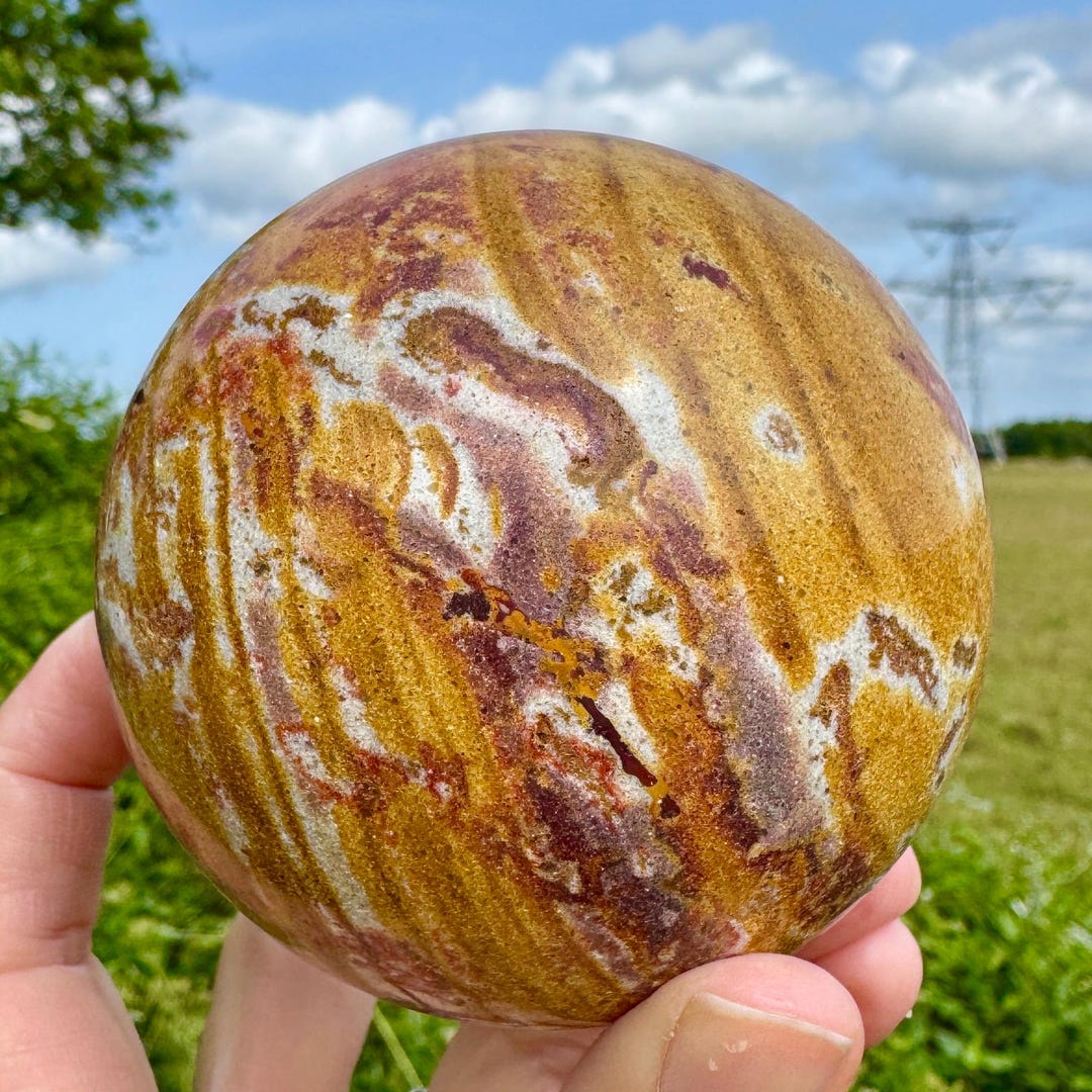 Mars Crystal Sphere, Planet Sphere Orb, Crystal Gemstone Ball, Natural ...