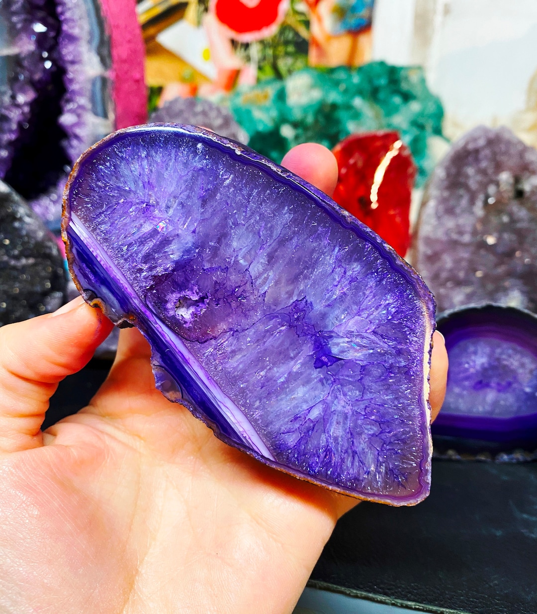 Merlin Stone Agate, Wizard Agate Slice, Tintagel King Arthur Crystals ...