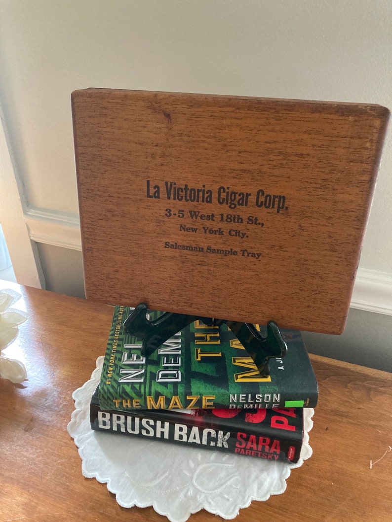 Vintage Cigar Wooden Dovetailed Tray. La Victoria Cigar Corp NY ...