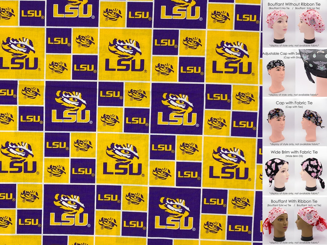 Custom LSU Scrub Hat - Pick Your Style, Gift for Nurse, Gift for ...