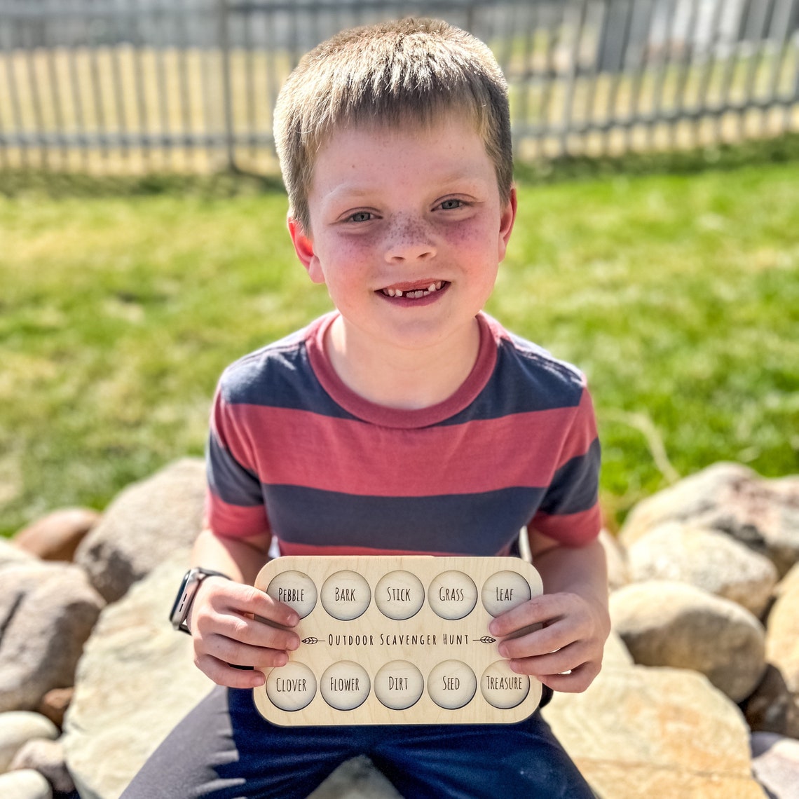 Nature Scavenger Hunt Board Game, Outdoor Scavenger Hunt, Wood Game ...