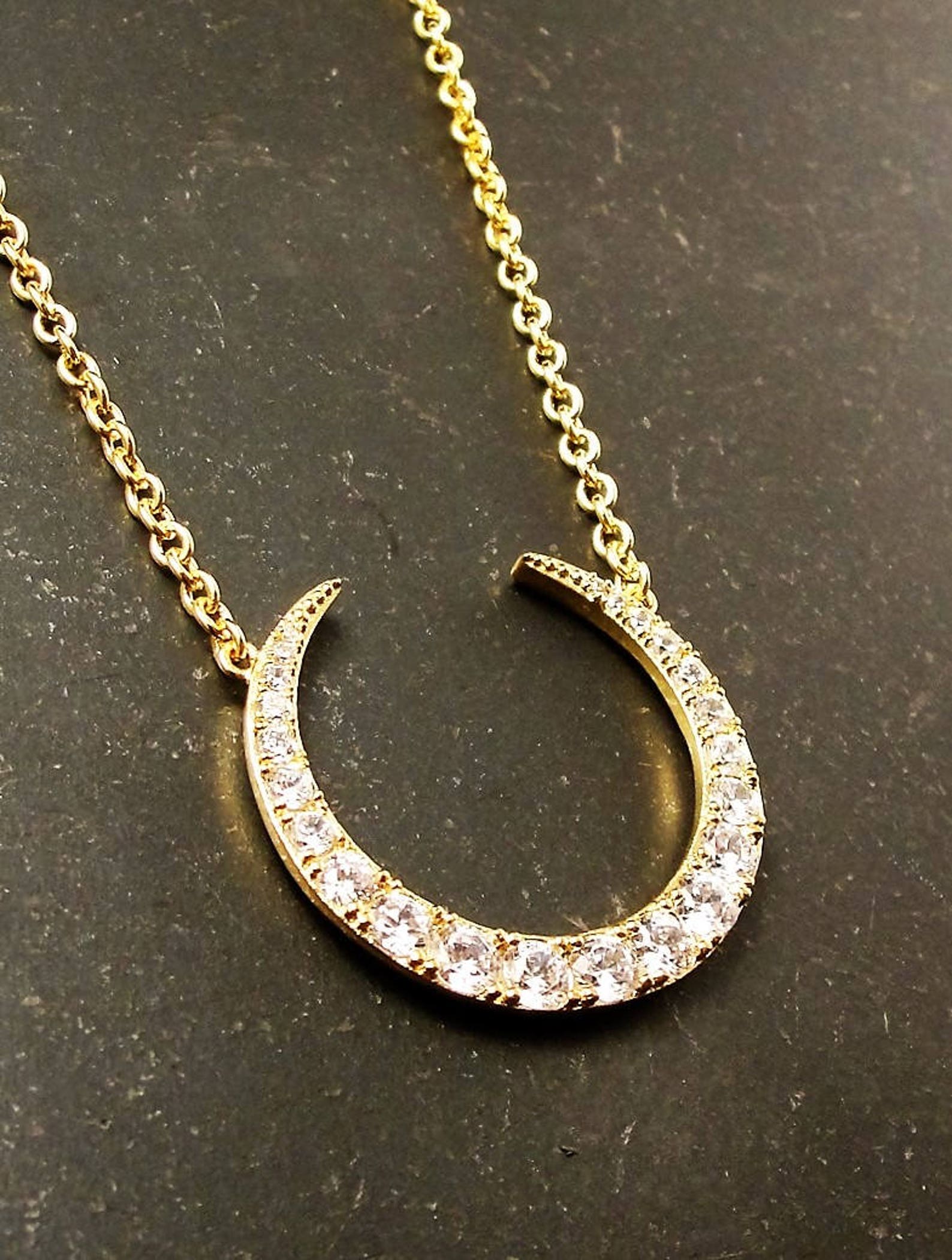 Moon Jewelry Moon Necklace Moon Pendant Crescent Moon - Etsy