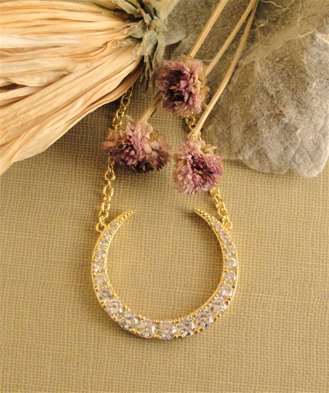 Moon Jewelry Moon Necklace Moon Pendant Crescent Moon - Etsy