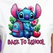 Stitch Back to School PNG, Clipart Stitch PNG, Stitch PNG Transparent ...