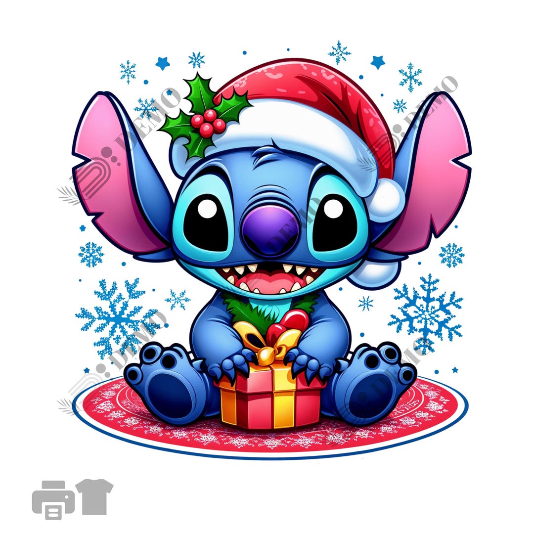 Stitch Chirstmas PNG, Clipart Stitch PNG, Stitch PNG Transparent, Cute ...