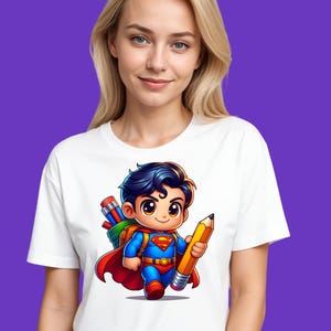 Back to School PNG Bundle, Super Heros,clipart 24 Pngs, PNG Transparent ...