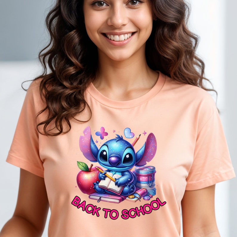 Stitch Back to School PNG, Clipart Stitch PNG, Stitch PNG Transparent ...