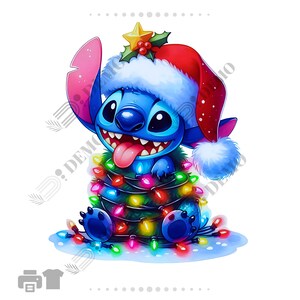 Stitch Christmas PNG | Clipart Stitch PNG | Transparent Background ...
