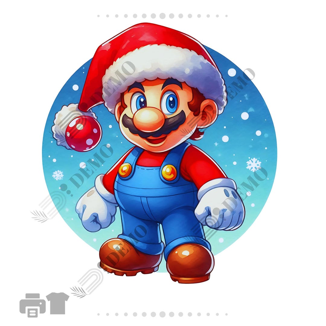 Mario Christmas PNG | Clipart Super Mario PNG | Transparent Background ...