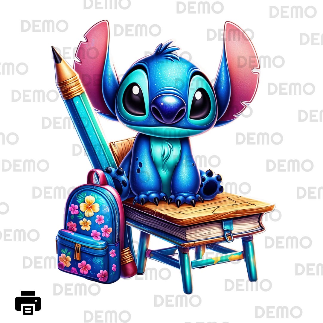 Stitch Png Back to School, Clipart Stitch PNG, Stitch PNG Transparent ...