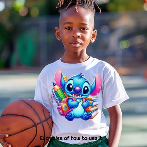 Stitch Back to School PNG, Cute Stitch Clipart PNG, Transparent Stitch ...