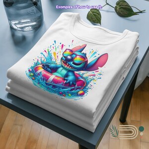 Stich im Pool PNG, Splash Stitch PNG, Stich PNG, Cute Stitch Clipart ...