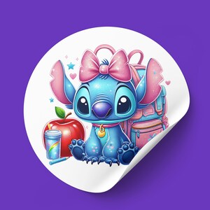 Stitch Back to School PNG, Clipart Cute Stitch PNG, Stitch Transparent ...