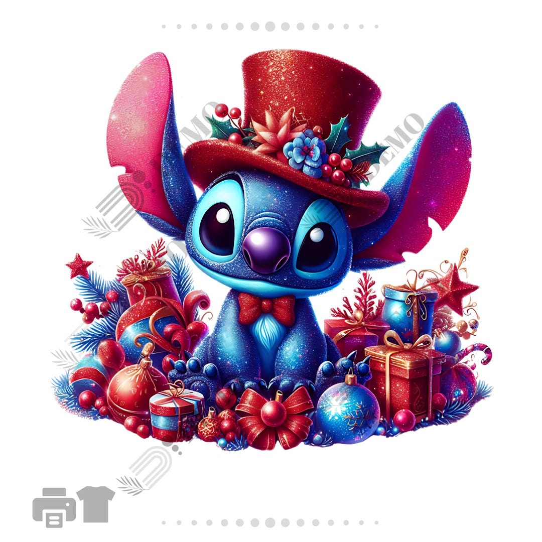 Stitch Christmas PNG | Clipart Stitch PNG | Transparent Background ...