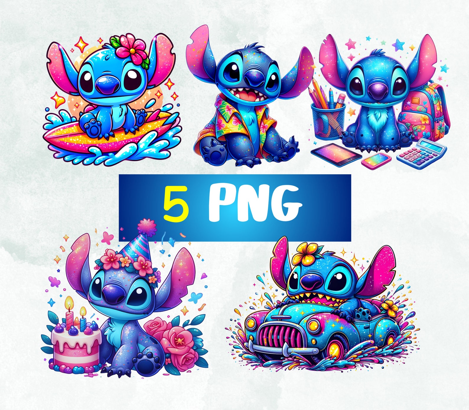 Stitch PNG, Stitch PNG, Stitch 5 PNG, Cute Stitch Clipart, Instant ...
