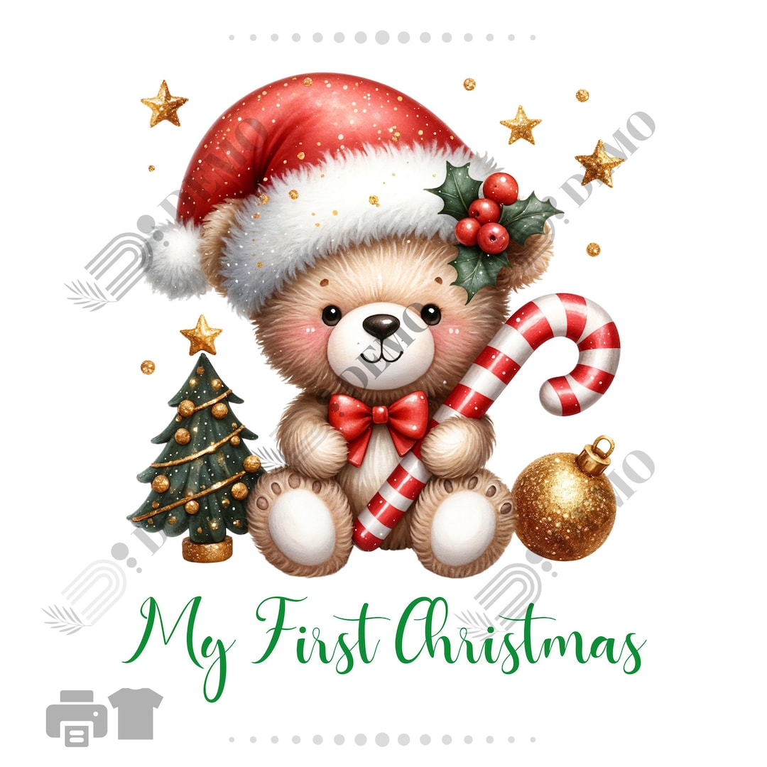 First Christmas, My First Holiday Png, First Xmas, My First Winter Png ...
