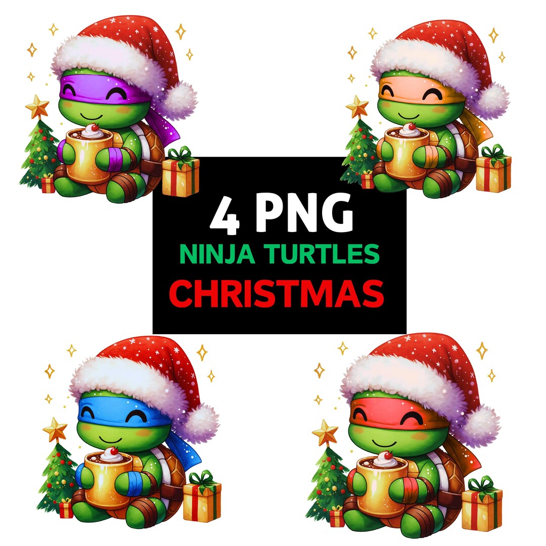 Turtles Christmas PNG 4 Clipart Turtles PNG Transparent Background ...