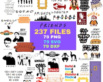 Friends Png Friends Png, Layered Files, Cricut Svg Files, Svg Bundle ...