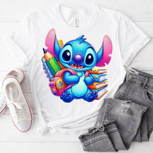 Stitch Back to School PNG, Cute Stitch Clipart PNG, Transparent Stitch ...