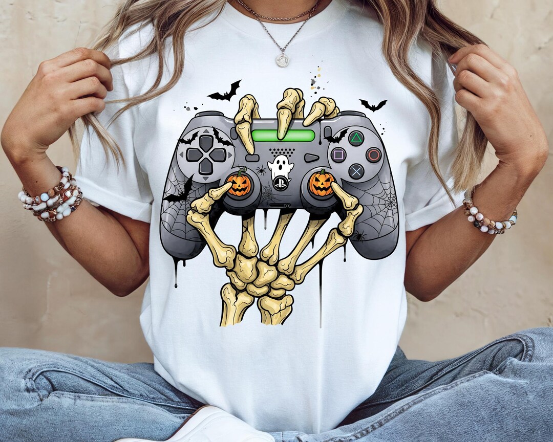 Halloween Skeleton Gaming Controller PNG Clip Art (digital Download - Etsy