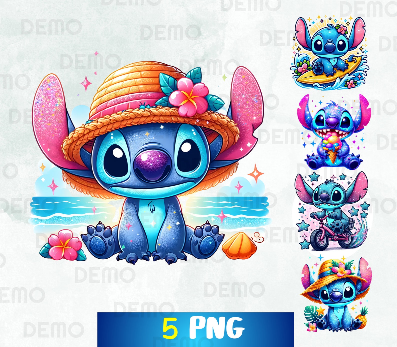Stitch 5 PNG, Bundle Stitch PNG, 5 Stitch Png, Cute Stitch Clipart ...