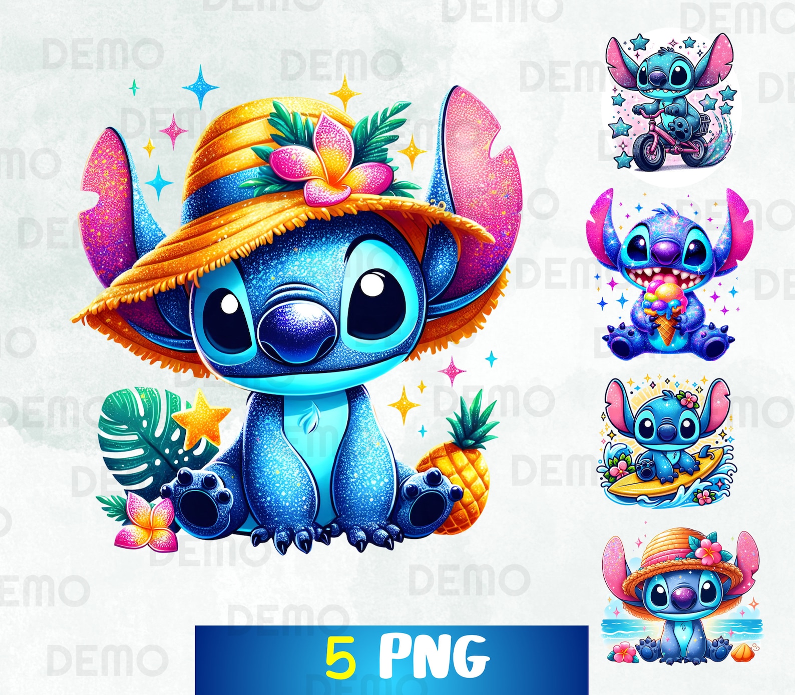 Stitch 5 PNG, Bundle Stitch PNG, 5 Stitch Png, Cute Stitch Clipart ...