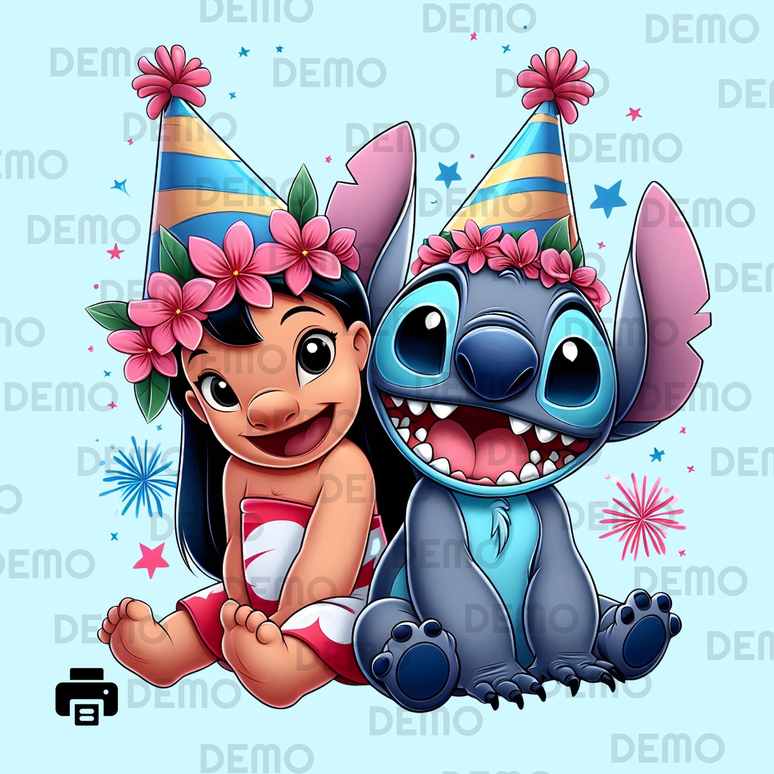 Lilo Stitch Birthday Hat PNG, Clipart Stitch PNG, Lilo PNG Transparent, Cute Stitch Clipart Good ...