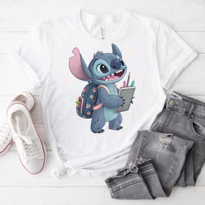 Stitch Back to School PNG, Clipart Stitch PNG, Stitch PNG Transparent ...