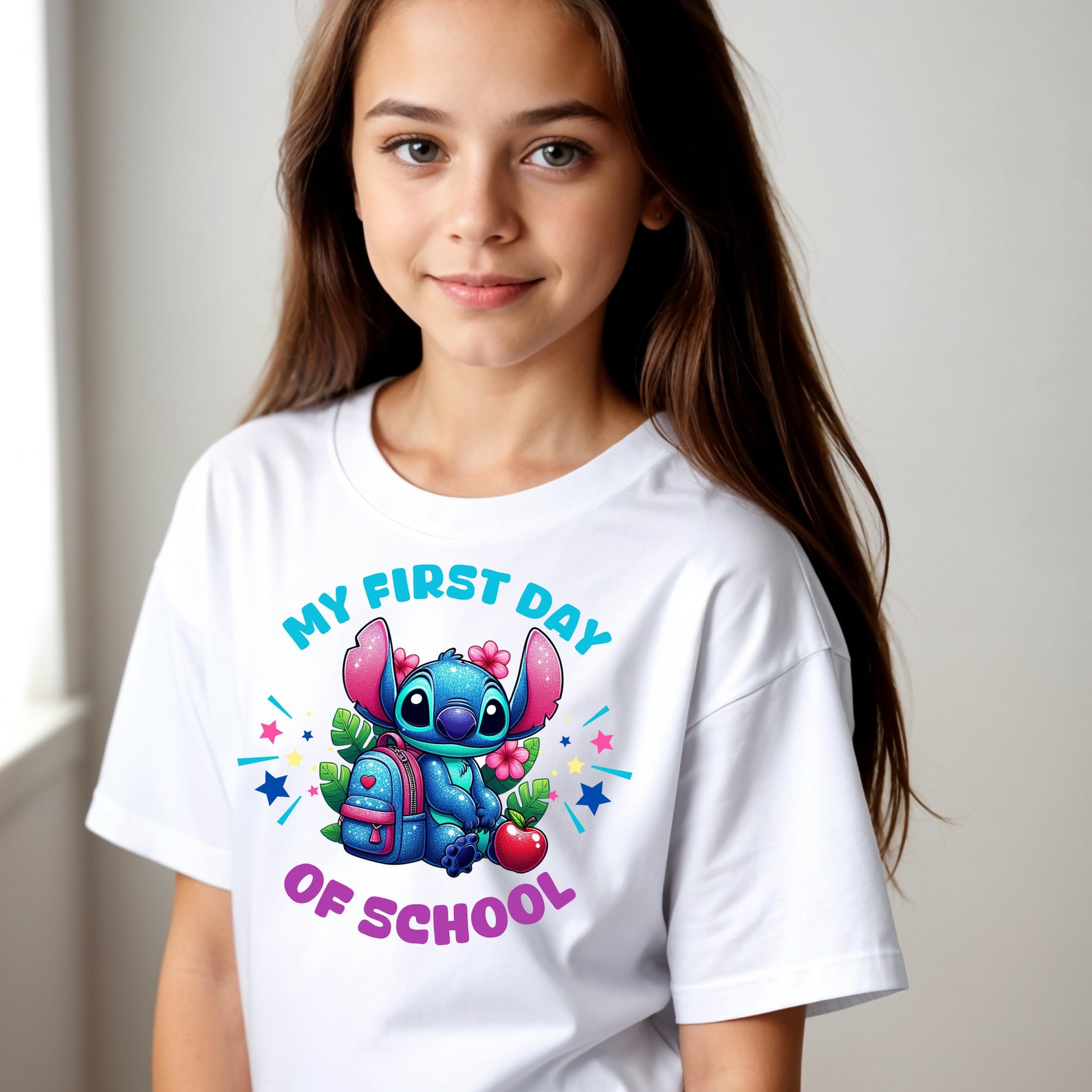 Stitch Png School, First Day of School Png, Clipart Stitch PNG, Stitch ...