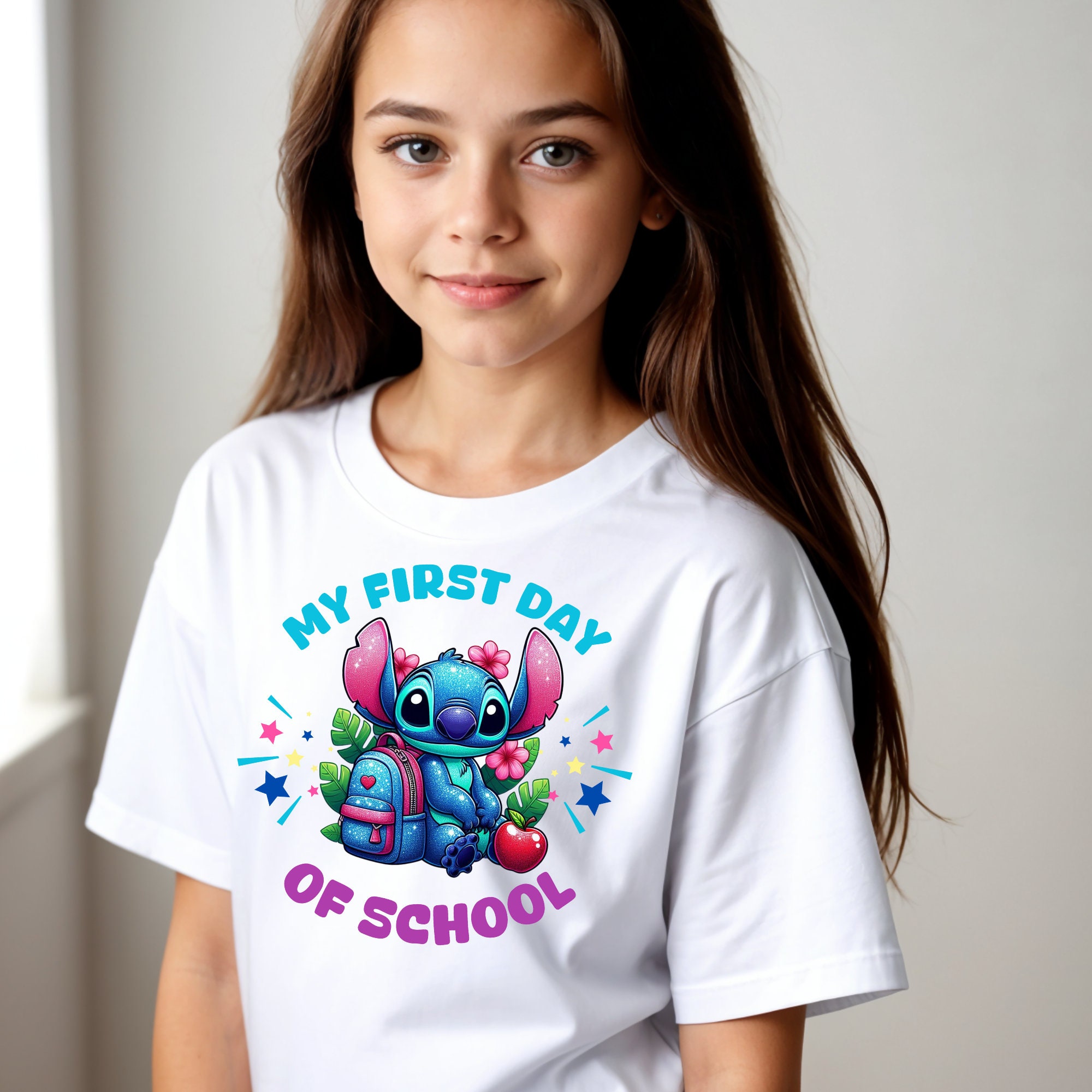 Stitch Png School, First Day of School Png, Clipart Stitch PNG, Stitch ...