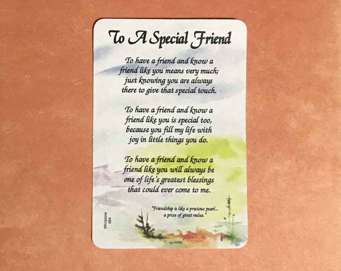 Personalised Special Friend Birthday Card, Best Friend Card ...