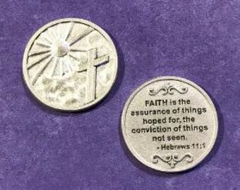 Faith Praying Hands Pocket Token - Etsy