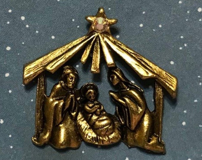 Christmas Nativity Pin - Etsy