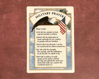 SIX Prayer Cards for Soldiers/service Members Deployment Prayer ...