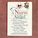 A Nurse is an Angel Pin & Poem Card - Etsy