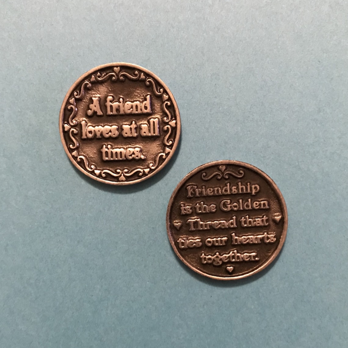 Friend Gift Set of 3 Friend Pocket Tokens Friend Gift | Etsy